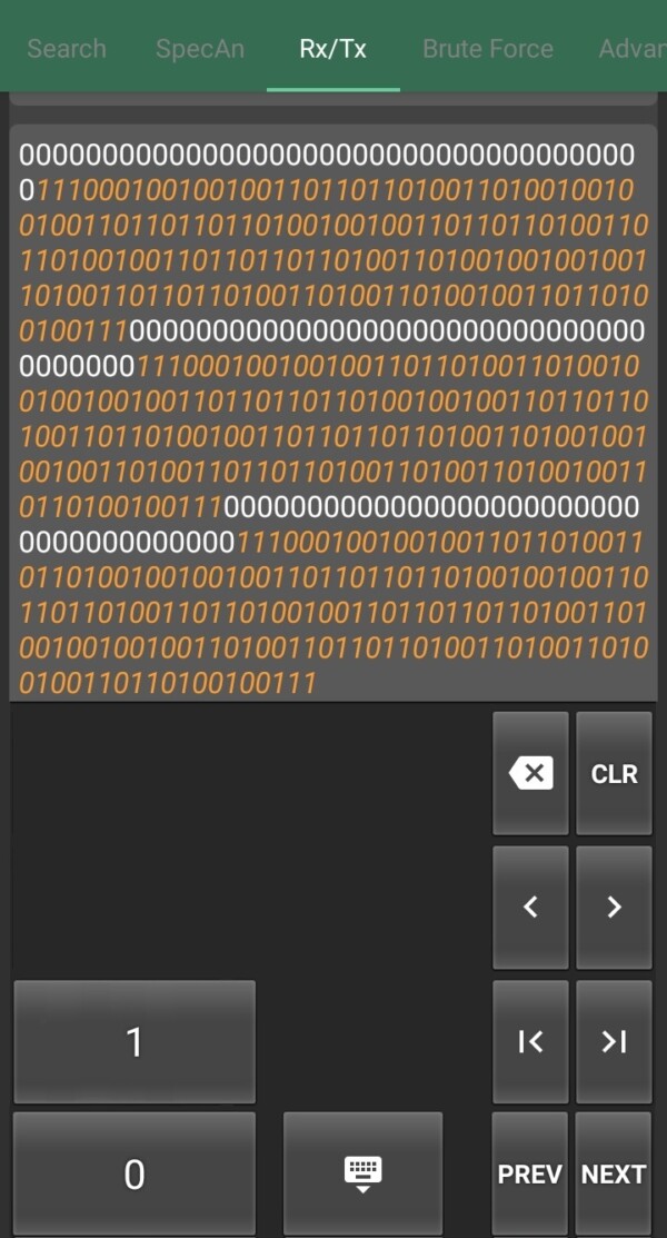 PandwaRF Rogue manual edition of binary captured data - PandwaRF