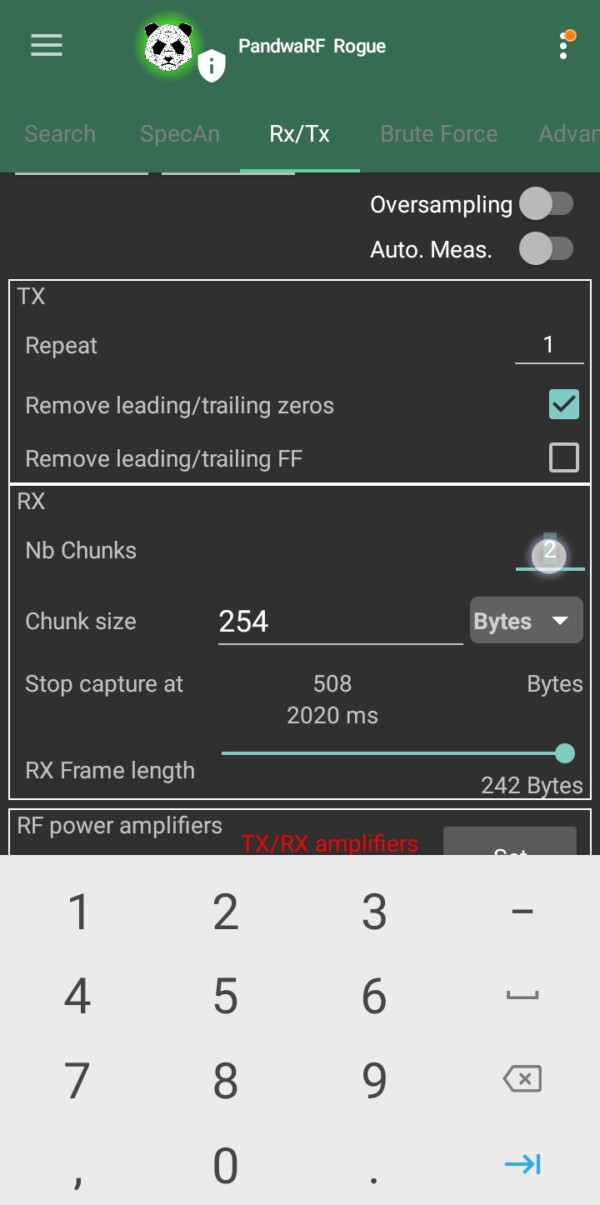 New Feature Automatic Splitting Of Rx Data Into Data Chunks Pandwarf
